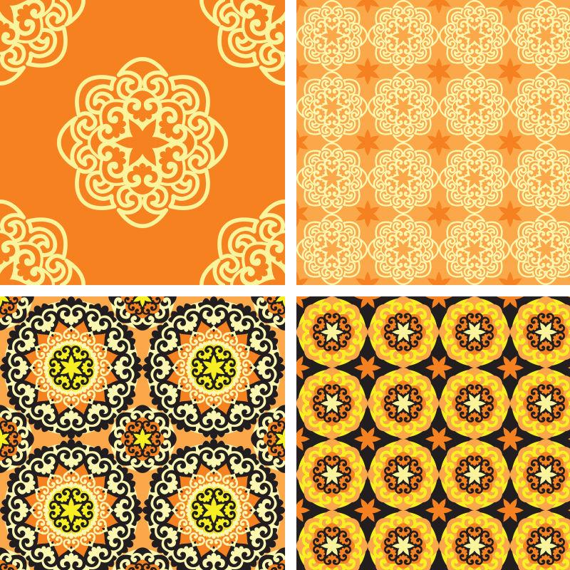 矢量彩色图案背景图片-风格的装饰无缝图案矢量图素材-高清图片-摄影照片-寻图免费打包下载