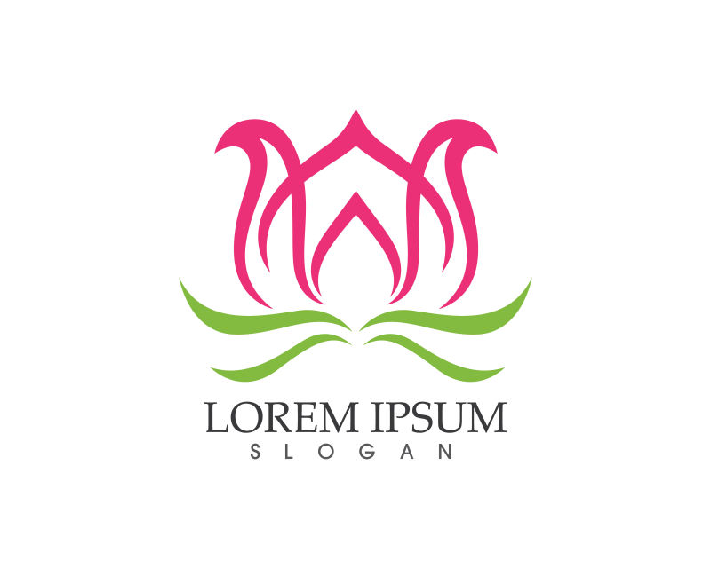 莲花logo图片-矢量绿圈里的莲花logo素材-高清图片-摄影照片-寻图免费打包下载