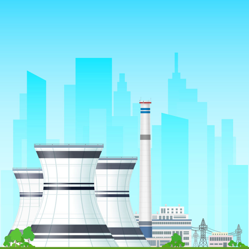 矢量工业图片 创意矢量不同的发电站设计素材 高清图片 摄影照片 寻图免费打包下载