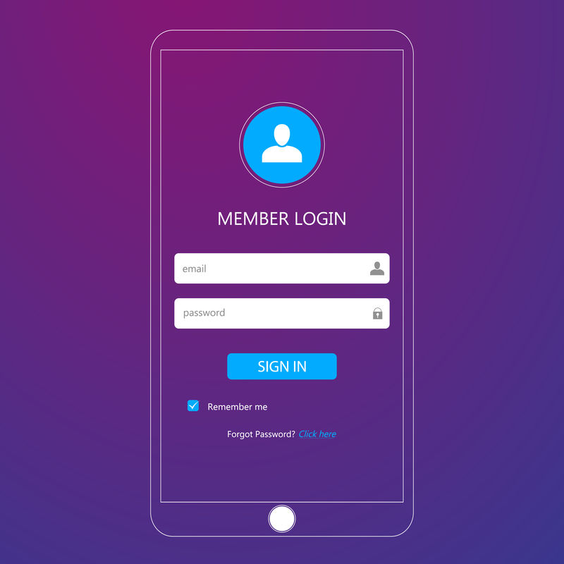 框架业务图片-Login Form Page.向量素材-高清图片-摄影照片-寻图免费打包下载