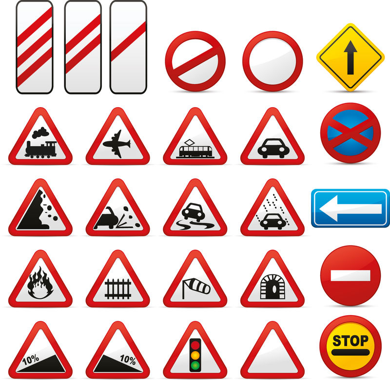 路标系列-矢量路标图片-高清图片-图片素材-寻图免费打包下载